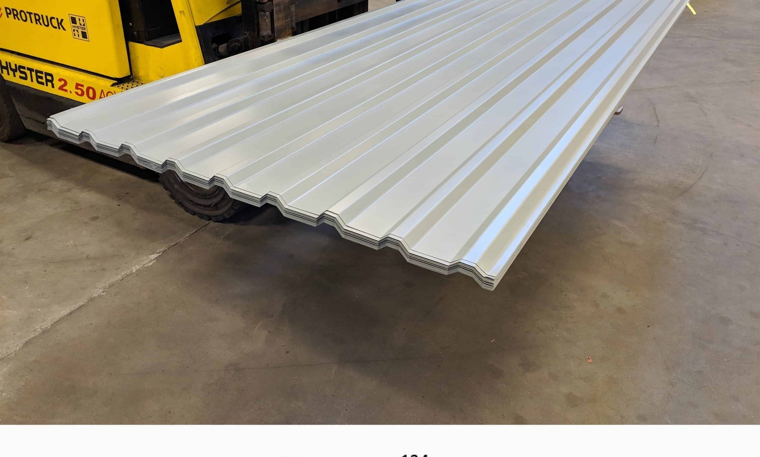 VP18 trapezplade blandede farver med lysegrå bagside opad 0,45/0,50 mm ...