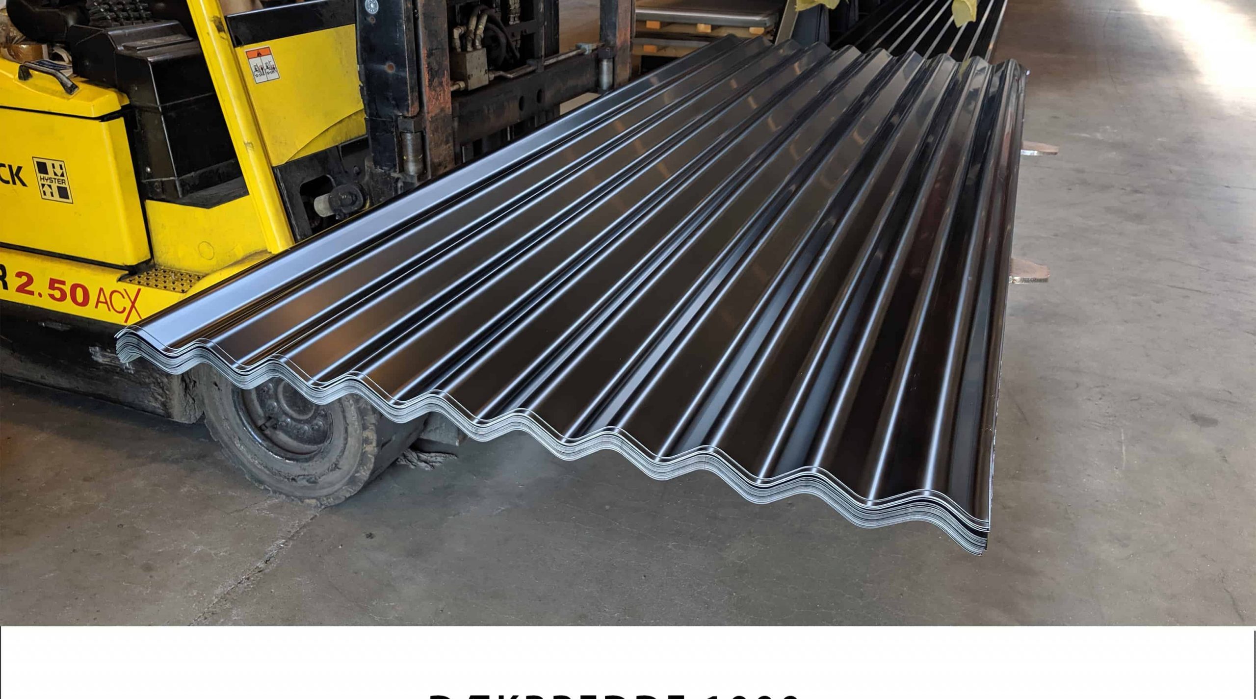 Sinus 27 Sort Ral 9005, 0,50mm, 8 stk B 1,00x L 3,00 m = 24 m² | Profil ...