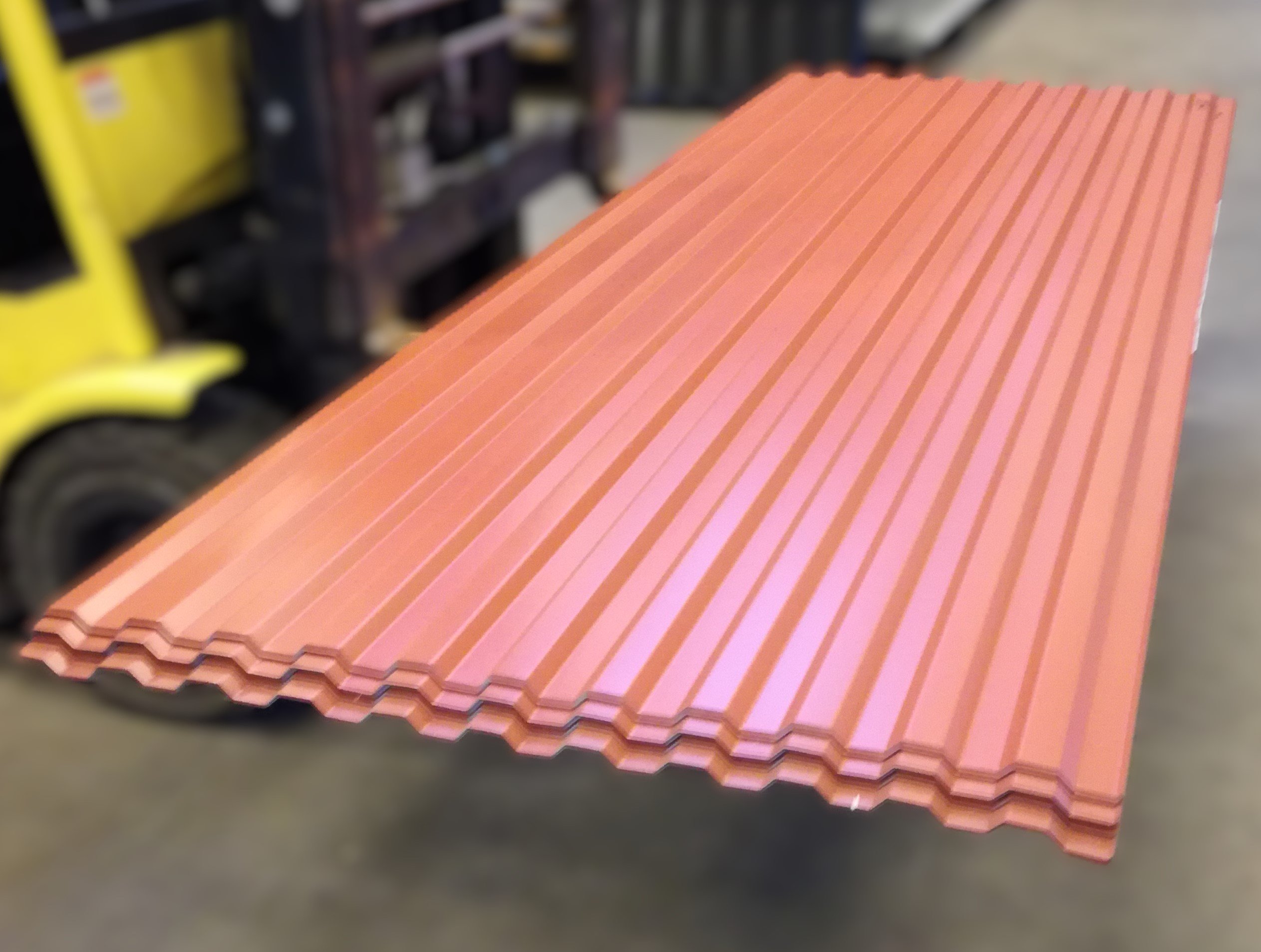 TP20 Trapezplade Teglrød Ral 8004, 0,5mm, B 1,00 x L 3,00 meter ...