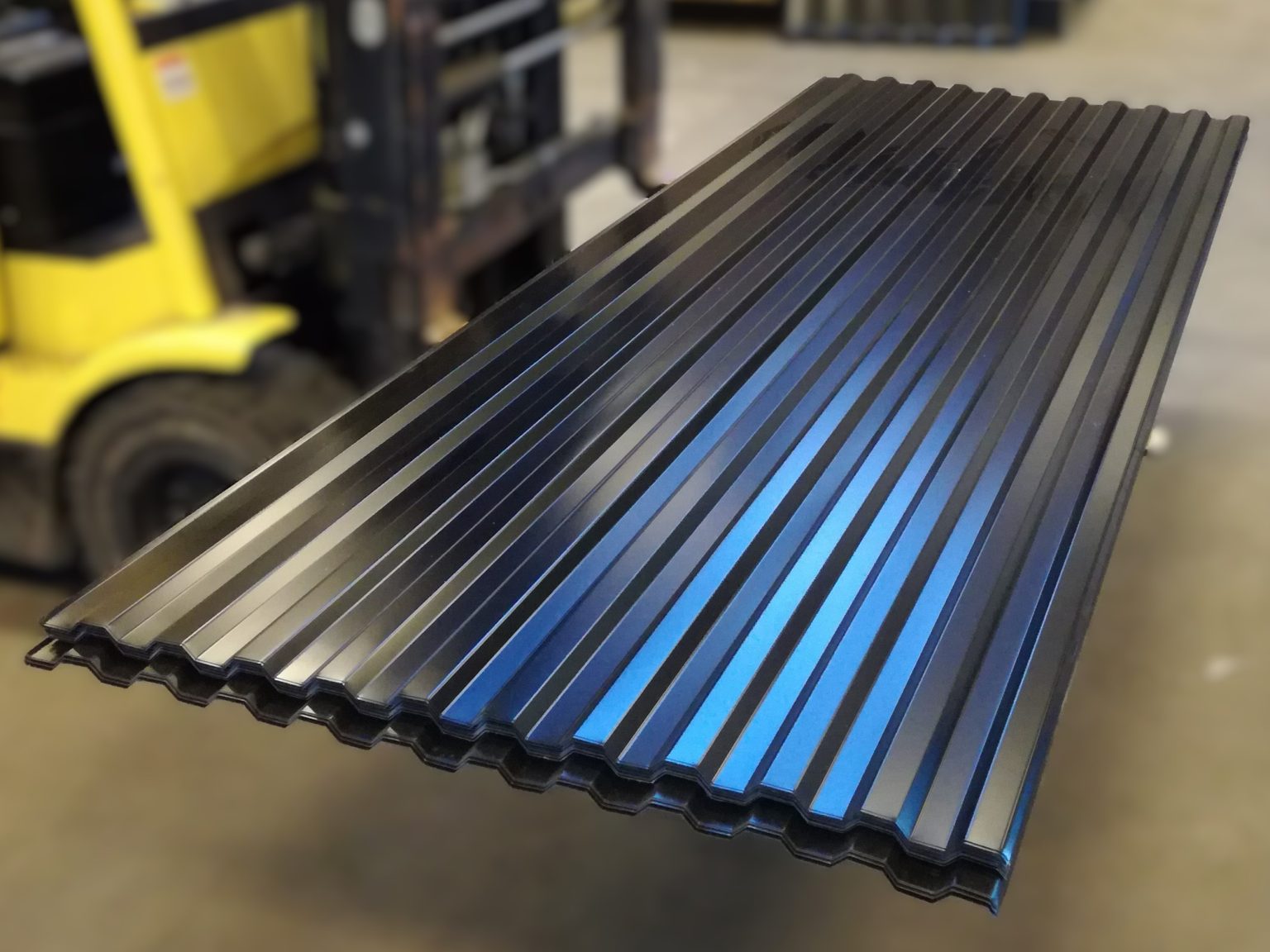 TP20 Trapezplade Sort Ral 9005, 0,45/0,5mm, B 1,00 x L 3,00 meter ...