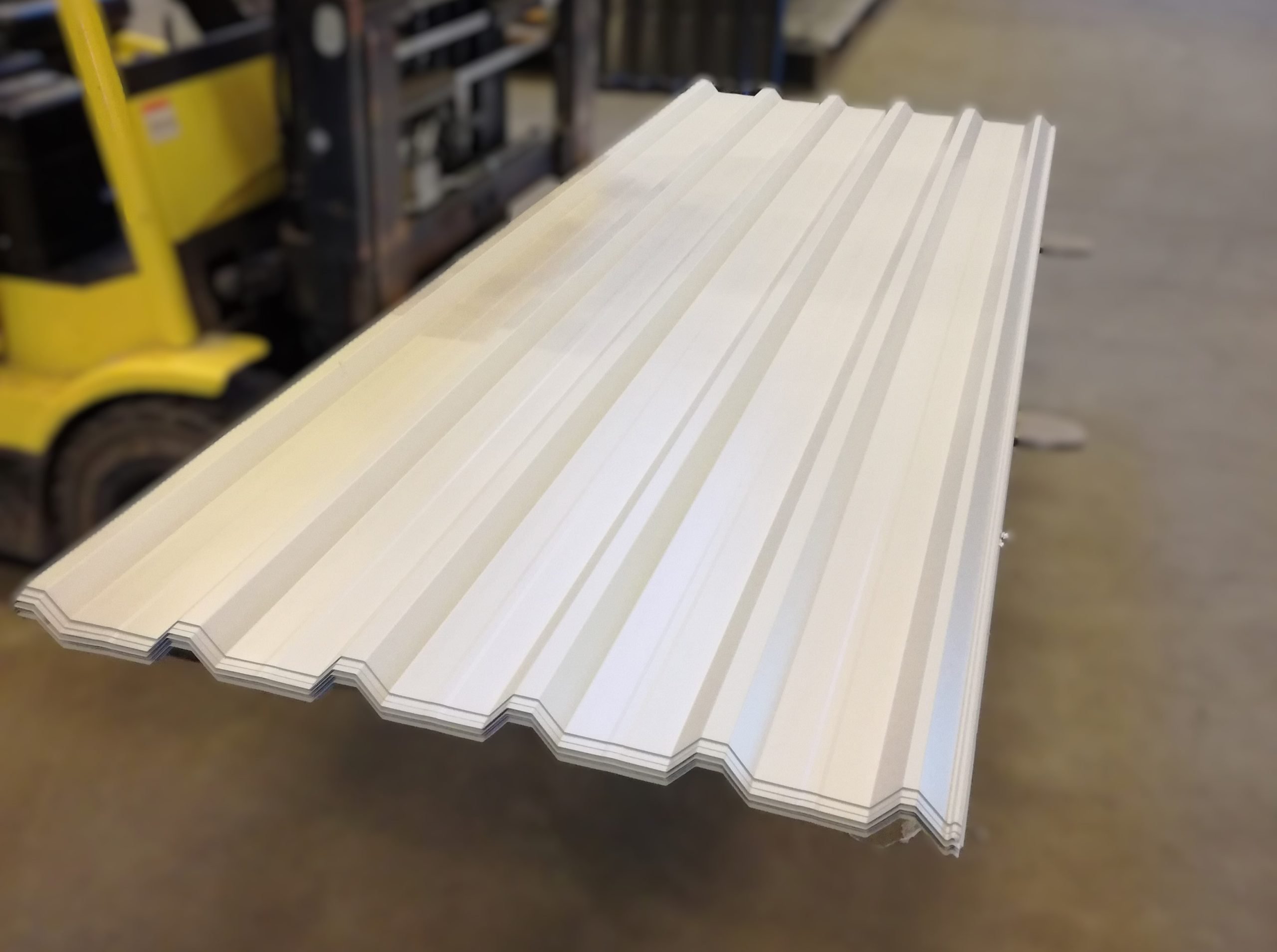 TP35 Trapezplader Hvid Ral 9010, 0,50 mm B 1,00 x 3,00 meter | Profil Tech