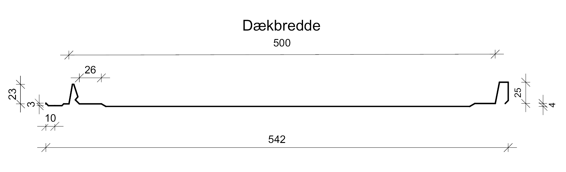 Tagsten i stål | Flere forskellige mål | 40 års garanti